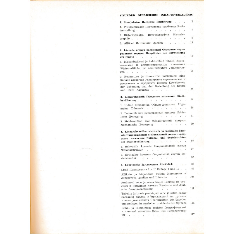 Eesti linnad ja linlased : XVIII sajandi lõpust 1917. aastani